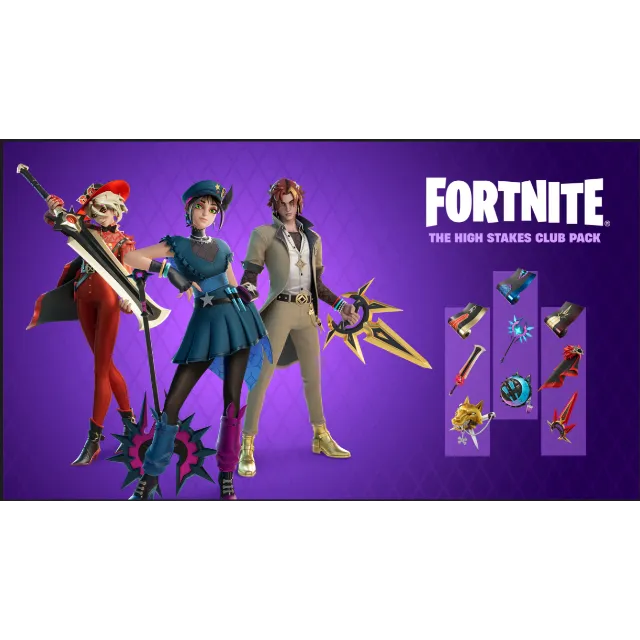 Fortnite The High Stakes Club Pack - Fortnite Game Item - Gameflip