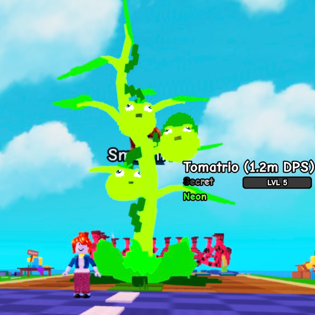 Neon Tomatrio 2.4M DMG 1.2M DPS - Plants Vs Brainrot (TRADEABLE ...