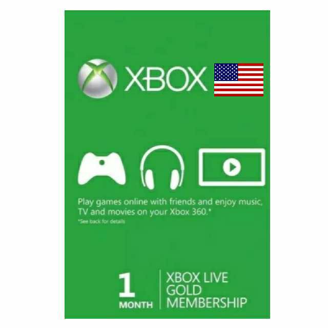 Xbox Live Gold 1 Month Code - Xbox Live Gold Gift Cards - Gameflip