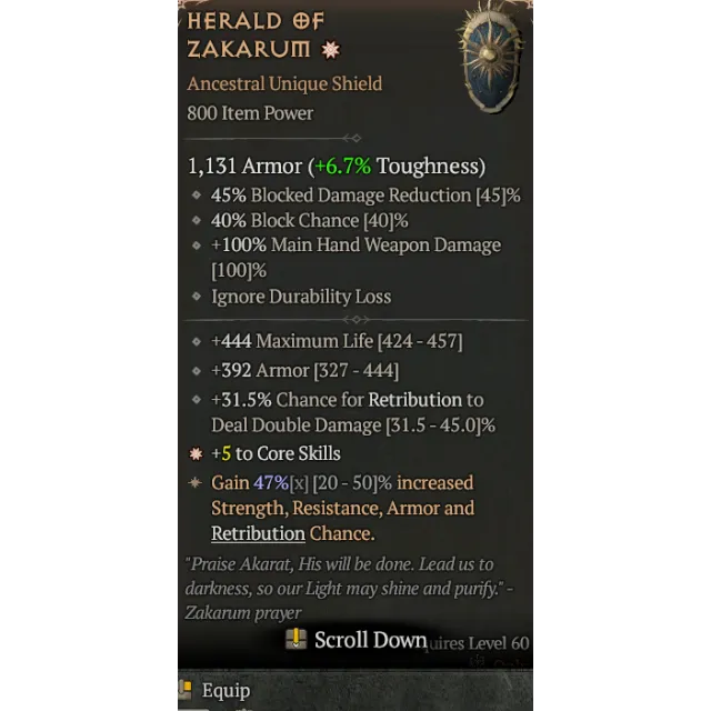 Rune set for Heir of Perdition and gear - Diablo IV Game Item - Gameflip