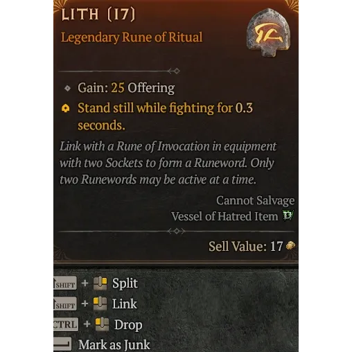 Season 6 Rune lith x6 Diablo 4 - Diablo Franchise Game Items - Gameflip