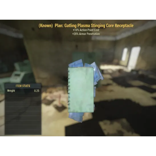 Stinging Core Receptacle - Fallout 76 Game Item - Gameflip