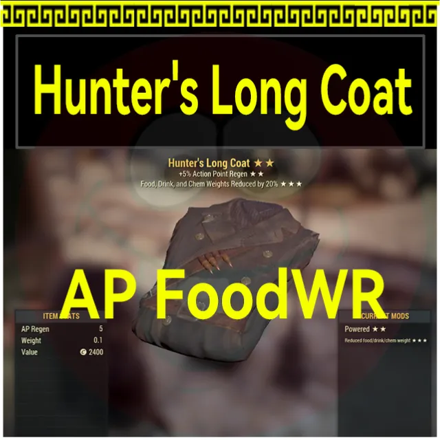 [PC] Hunter's Long Coat AP/FoodWR - Fallout 76 Game Item - Gameflip