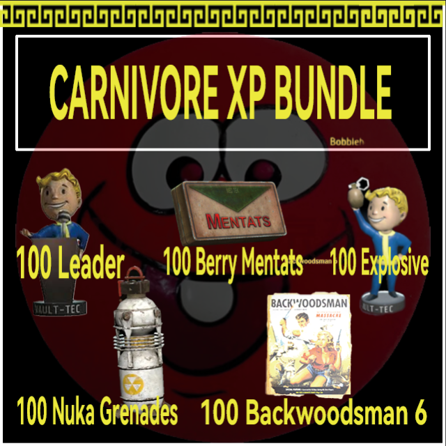 CARNIVORE XP BUNDLE - Fallout 76 Game Item - Gameflip