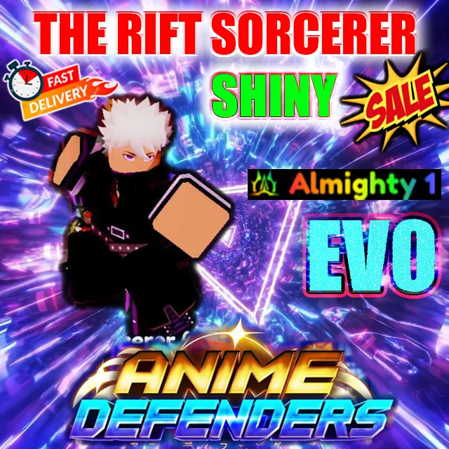 THE RIFT SORCERER ALMIGHTY SHINY - Anime Defenders Game Items - Gameflip