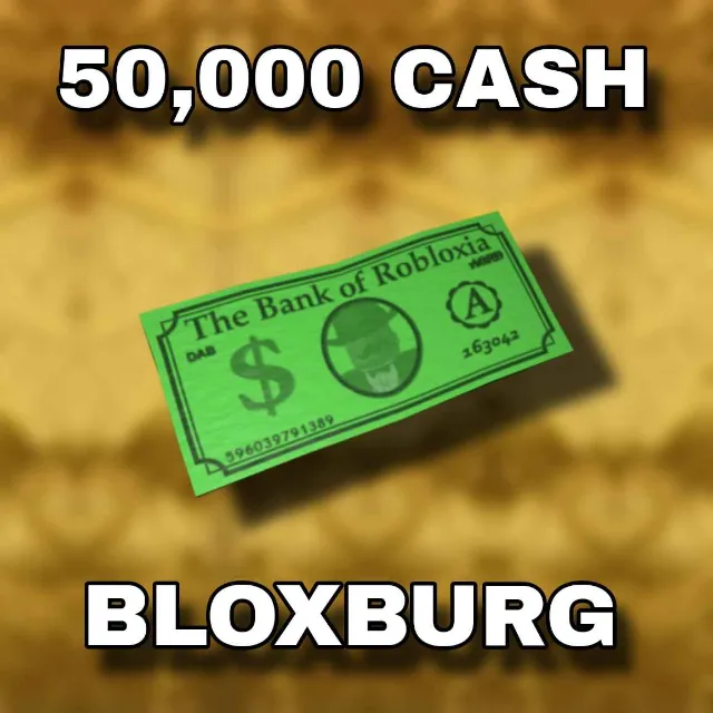 50,000 Cash | Bloxburg - Welcome to Bloxburg Game Item - Gameflip