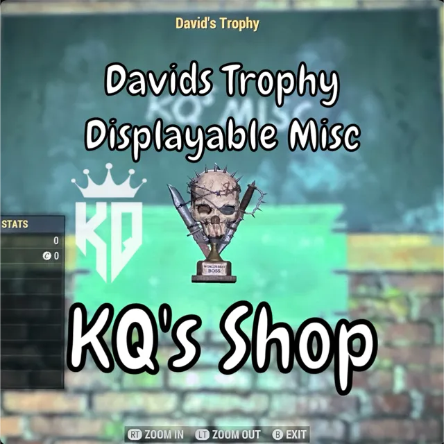 David’s Trophy - Fallout 76 Game Item - Gameflip