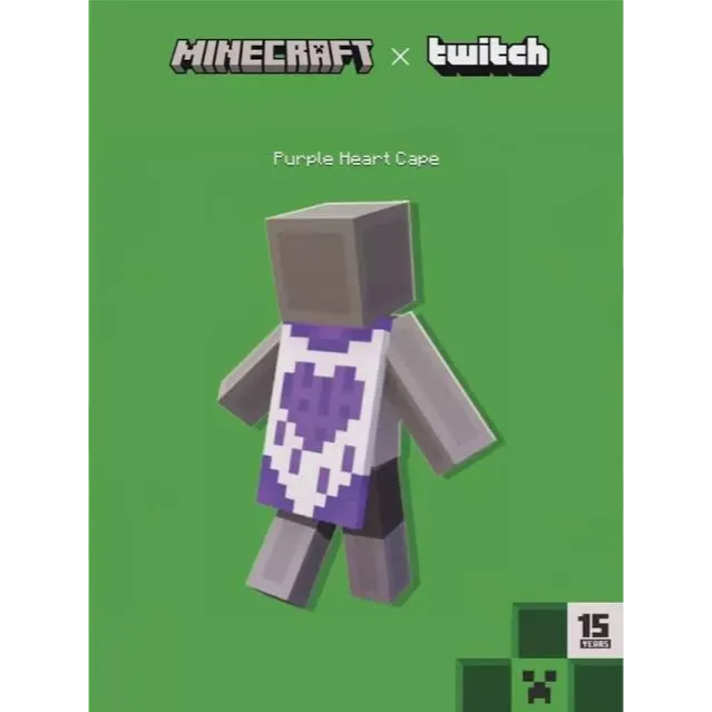 Minecraft Purple Heart Cape (Java + Bedrock Edition) - Minecraft ...