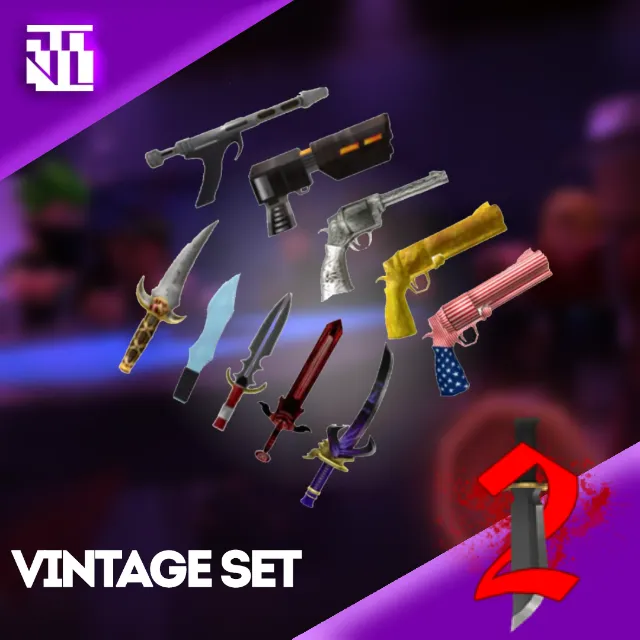 Vintage set | MM2 | Murder Mystery 2 - Murder Mystery 2 Game Items ...