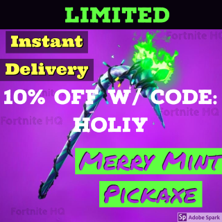 Code | H. Merry Mint Pickaxe - Game Items - Gameflip