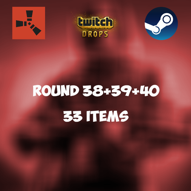 Rust Twitch Drops - Round 38 + 39 + 40 - 33 Items/Skins - Other Game ...
