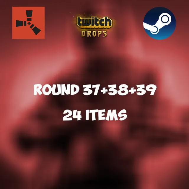 Rust Twitch Drops - Round 37 + 38 + 39 - 24 Items/Skins - Other Game Account - Gameflip