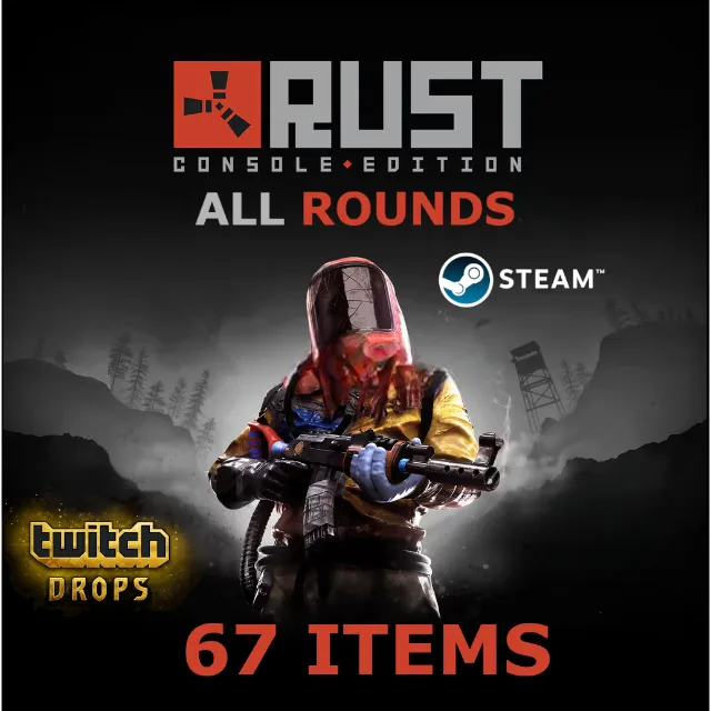 Rust Twitch Drops - Round 33 + 34 + 35 + 36 + 37 + 38 - 67 Items/Skins ...