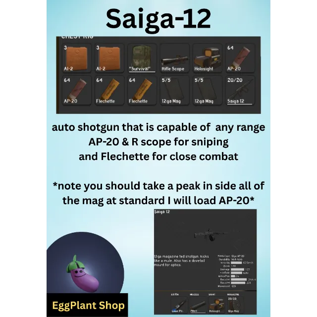 Project delta x1 Saiga-12 - Roblox Game Item - Gameflip