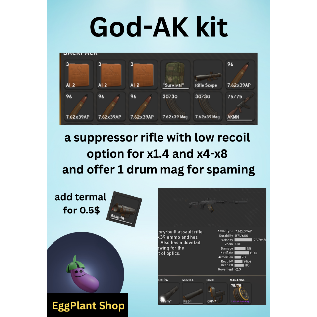 Project delta x2 God-AKMN kit - Roblox Game Item - Gameflip