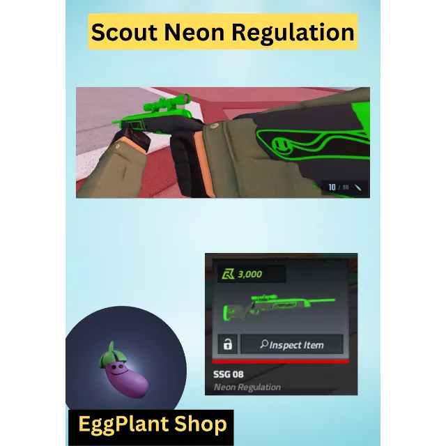 Counter Blox Scout-Neon Regulation - Roblox Game Item - Gameflip