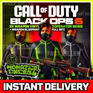Monster Energy Bundle FULL SET COD BO6 Operator Skin - Call of Duty ...