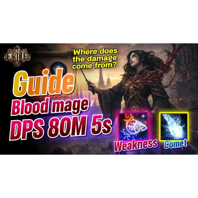 [PC] PoE 2 - Ultra High-End Blood Mage CoC Comet - Min/Maxed - Temple ...