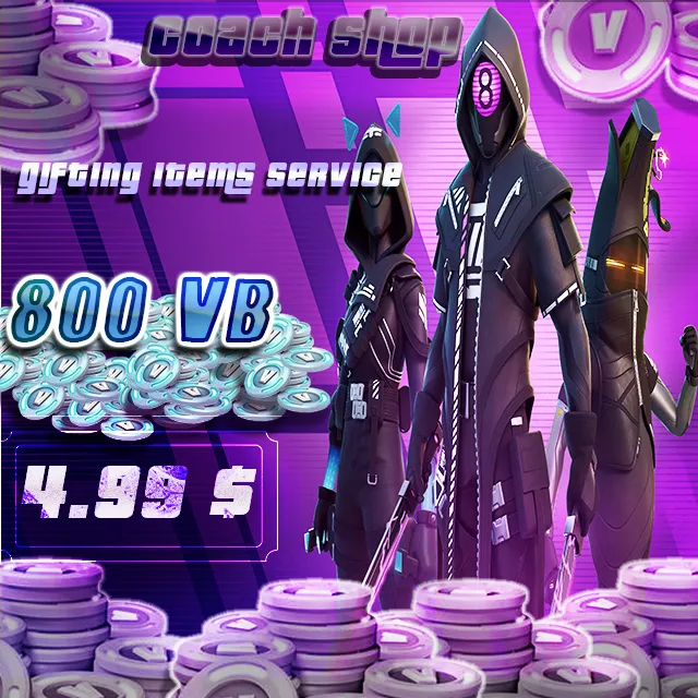 800 vbucks | Gifting items shop Service - Fortnite Game Item - Gameflip