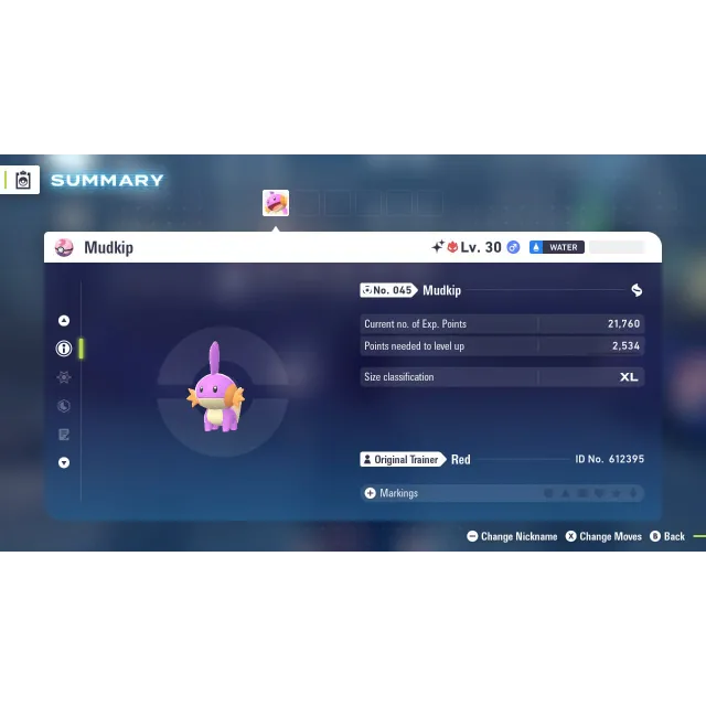 🌟6 IVs Shiny Alpha Mudkip | Pokémon Legends: Z-A| Mega Dimension DLC🌟 ...