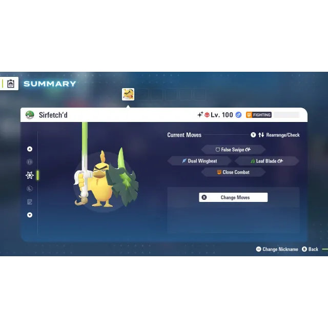 🌟6 IVs Shiny Alpha Battle Ready Sirfetch'd| Pokémon Legends: Z-A | Mega ...