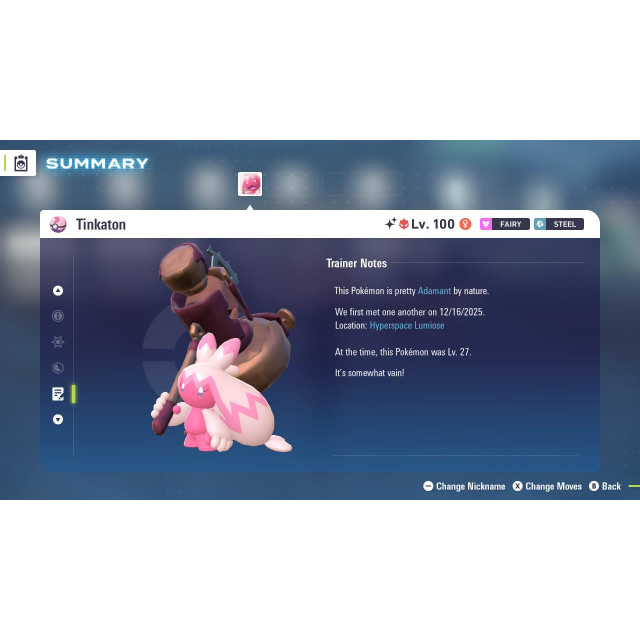 🌟6 IVs Shiny Alpha Battle Ready Tinkaton | Pokémon Legends: Z-A | Mega ...