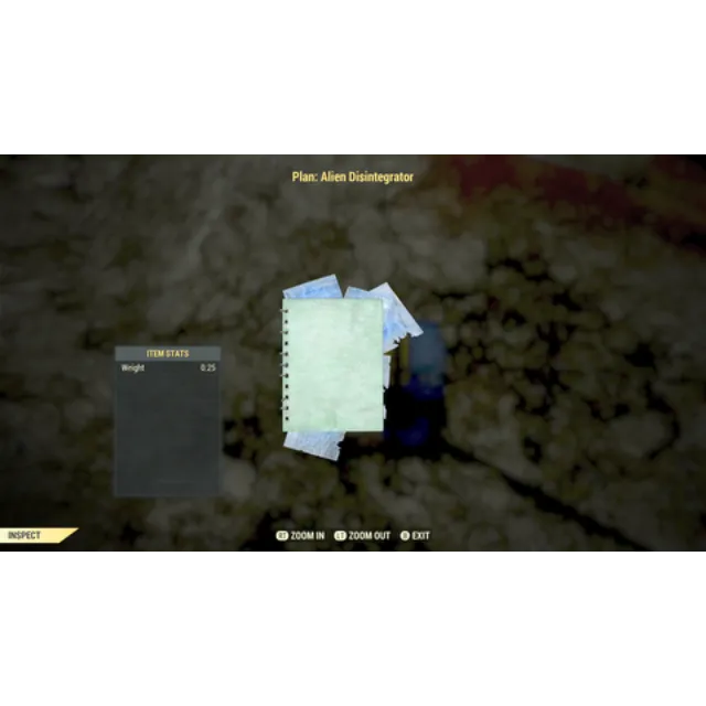 Alien disintegrator - Fallout 76 Game Items - Gameflip