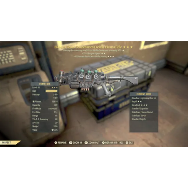 Bloodied ffr Enclave - Fallout 76 Game Items - Gameflip