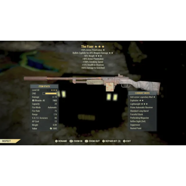 Anti armor E/90 Fixer - Fallout 76 Game Items - Gameflip