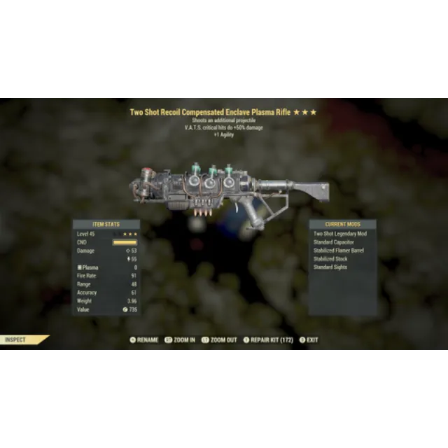 Two shot vats Enclave rifle - Fallout 76 Game Items - Gameflip