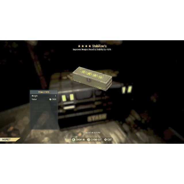 Stabilizer’s mod 4 star - Fallout 76 Game Items - Gameflip