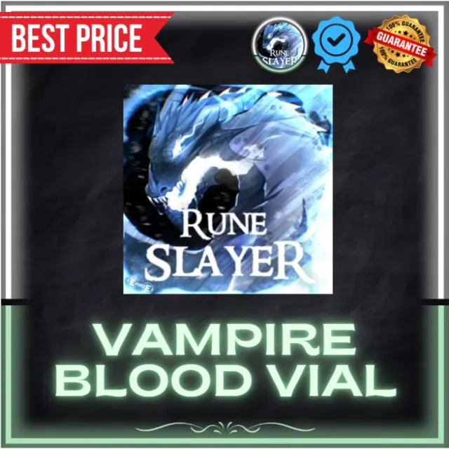 RUNE SLAYER - VAMPIRE BLOOD VIAL - Other Game Item - Gameflip
