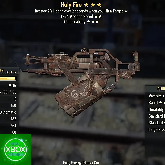 Holy Fire Fully Modded ⭐⭐⭐ - Fallout 76 Game Item - Gameflip