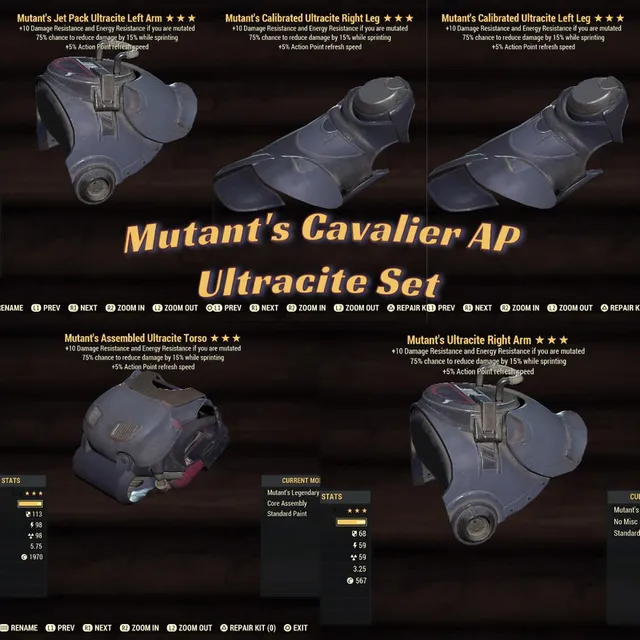 Mutants Cav AP Ultracite - Fallout 76 Game Items - Gameflip
