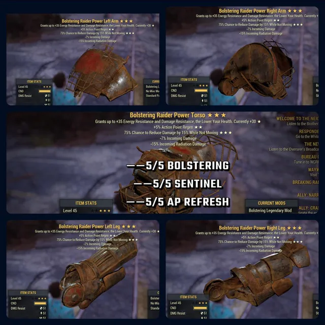 Raider Bolstering AP Sentinel - Fallout 76 Game Items - Gameflip