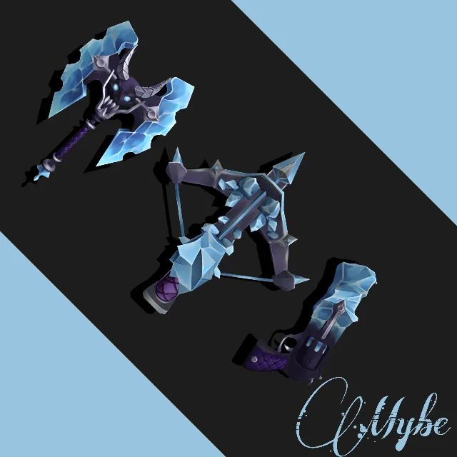 Mm2: Full Ice set - Murder Mystery 2 Game Items - Gameflip