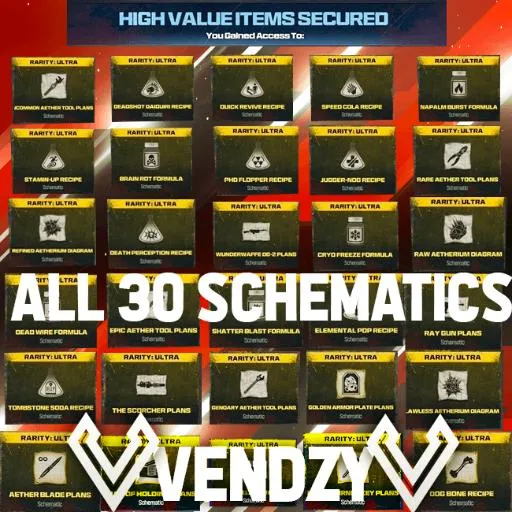 All 30 MW3 Schematics - Game Items - Gameflip