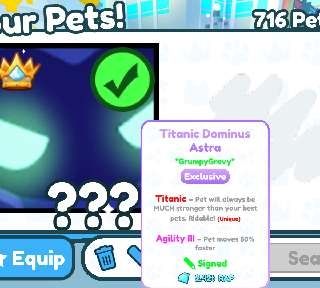 Pet | Titanic Dominus Astra - Game Items - Gameflip