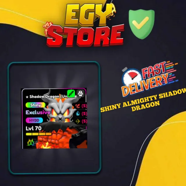 SHINY ALMIGHTY SHADOW DRAGON - Anime Defenders Game Items - Gameflip
