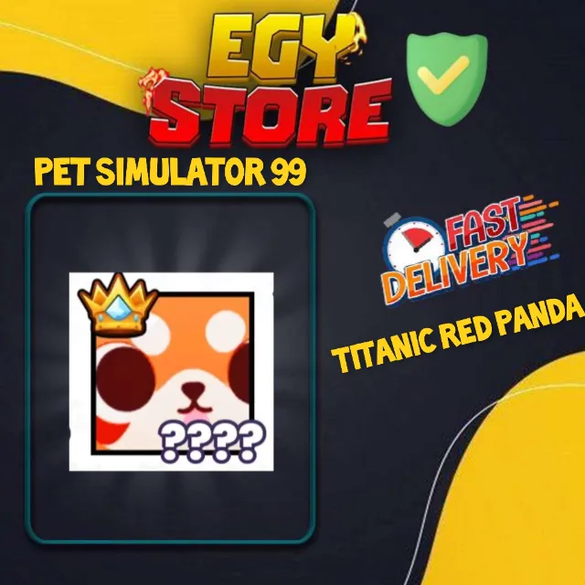 PET SIMULATOR 99-titanic red panda - Roblox Game Items - Gameflip