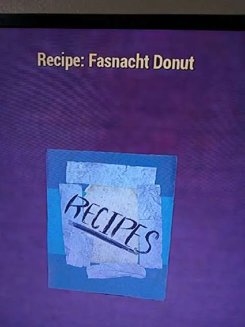 Recipe | Fasnacht Donut - Fallout 76 Game Item - Gameflip