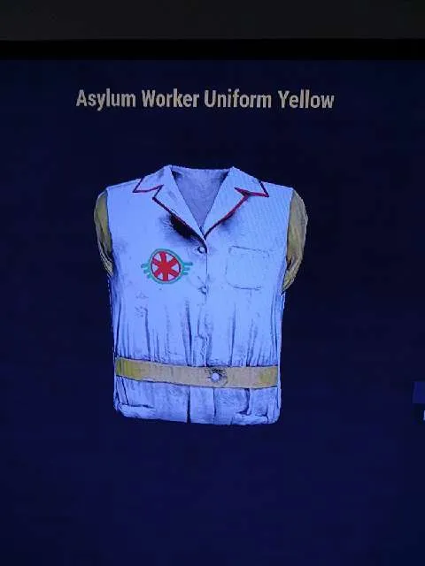 Yellow Asylum Uniform - Fallout 76 Game Item - Gameflip