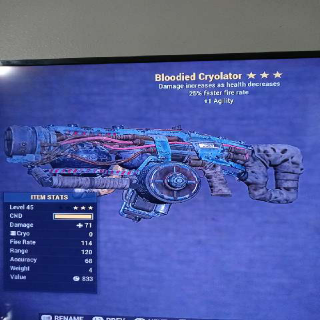 Weapon | B 25 A Cryolator - Game Items - Gameflip