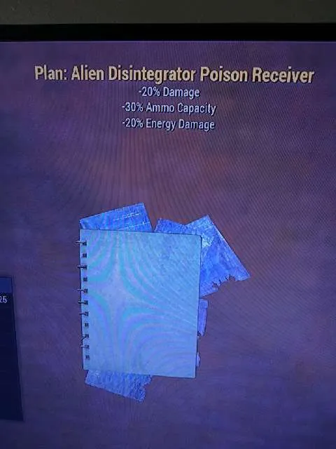 Alien Disintegrator Pois - Fallout 76 Game Items - Gameflip