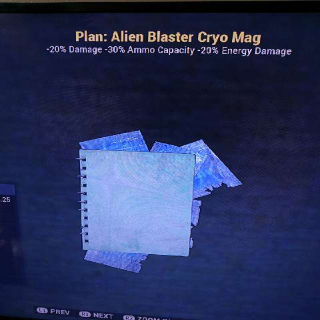 Plan | Alien Blaster Cryo Mag - Game Items - Gameflip