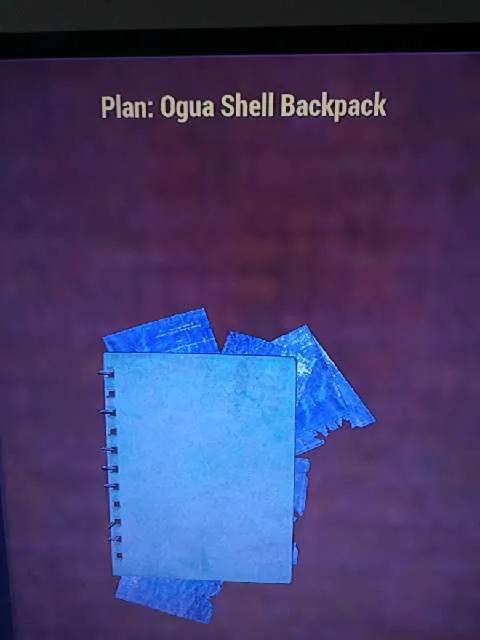Ogua Shell Backpack - Fallout 76 Game Item - Gameflip