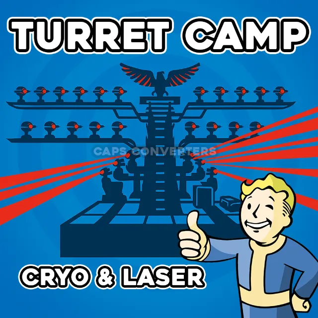 Heavy Laser & Cryo Turret Camp - Fallout 76 Game Item - Gameflip