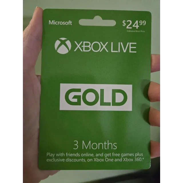 Xbox Game Live Gold Pass 3-month - Xbox Game Pass Gift Card - Gameflip