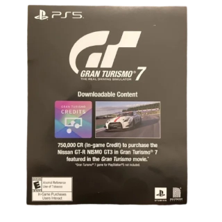 GRAN TURISMO 7 PS5: DLC - 750,000 CR (IN-GAME CREDIT) FOR NISSAN GT-R ...