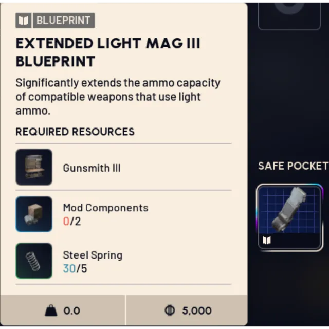 Extended Light Mag III Blueprint - ARC Raiders Game Item - Gameflip